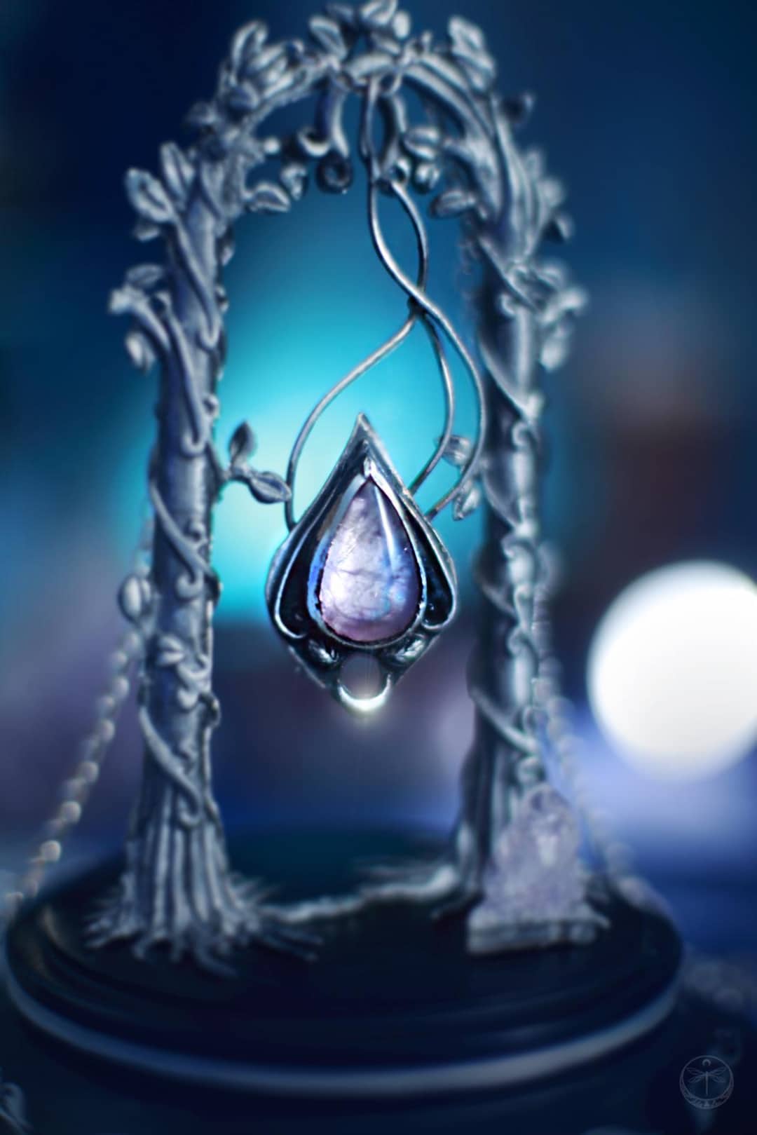 Ephemea Silver Talisman With Amethyst, Celtic, Ritual, Elven, Magic ...