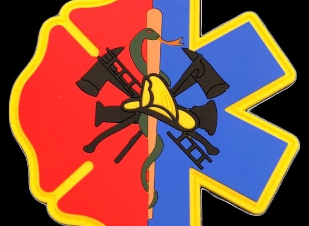 Firefighter EMS Rescue 3D PVC Morale Glow in the Dark Patch. - Etsy