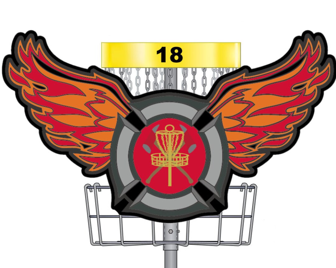 Fire Department Disc Golf 3D PVC Morale Patch With Hook and Loop ...