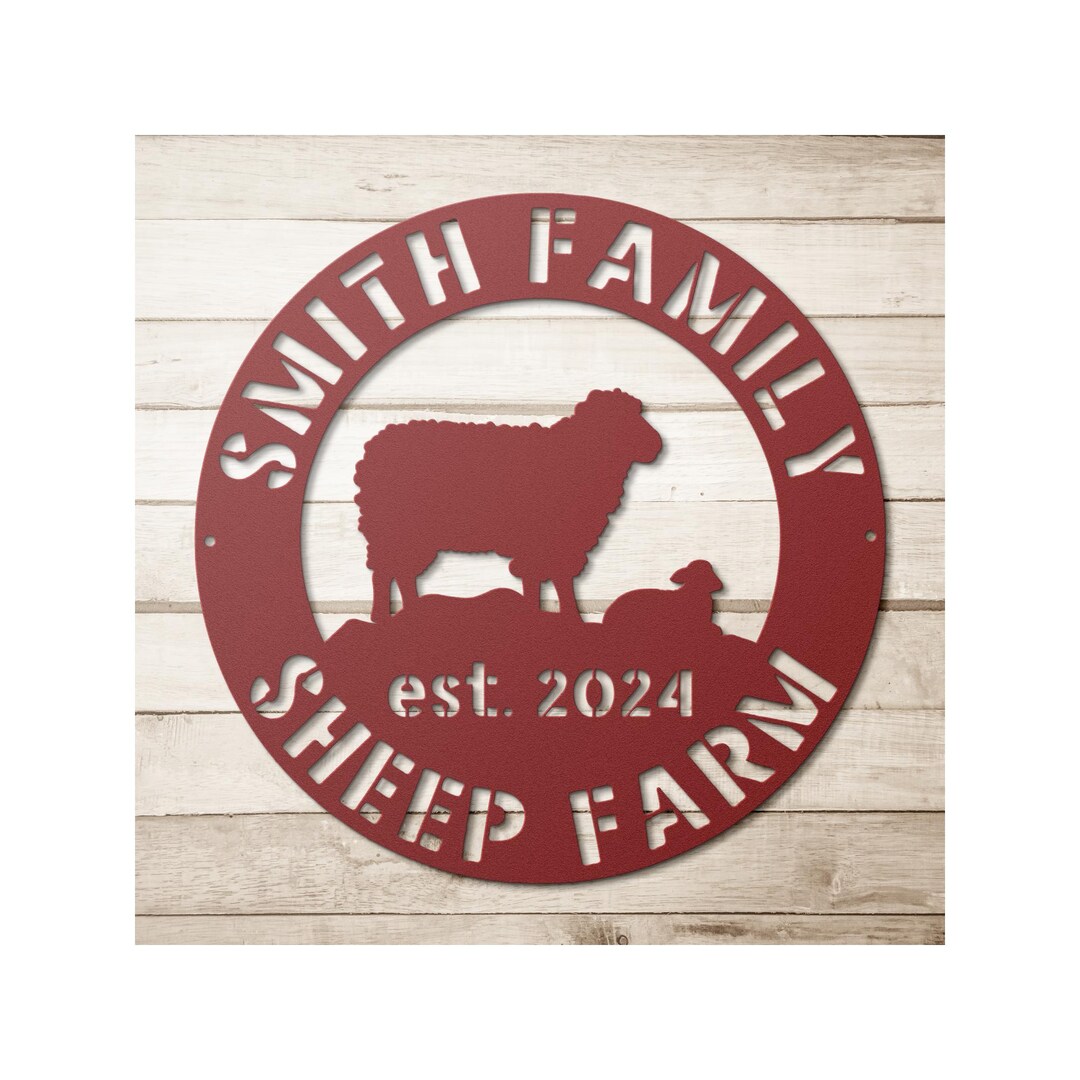 Sheep Farm Metal Sign - Etsy