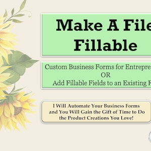 Fillable Business Forms, Fillable and Editable Form, Graphic Design ...