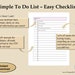 Checklist, Fillable Templates, to Do List Fillable, PDF Editable Bundle ...