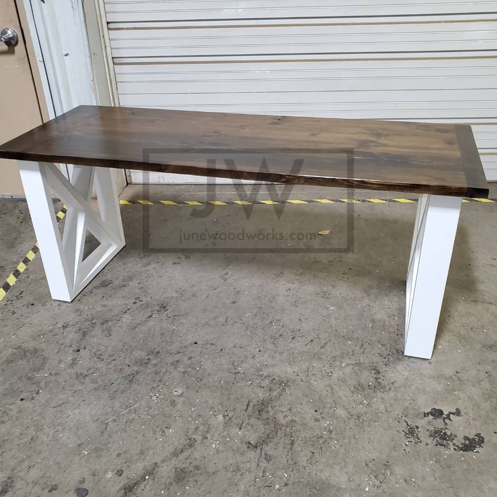 X Leg Desk Rustic | Etsy
