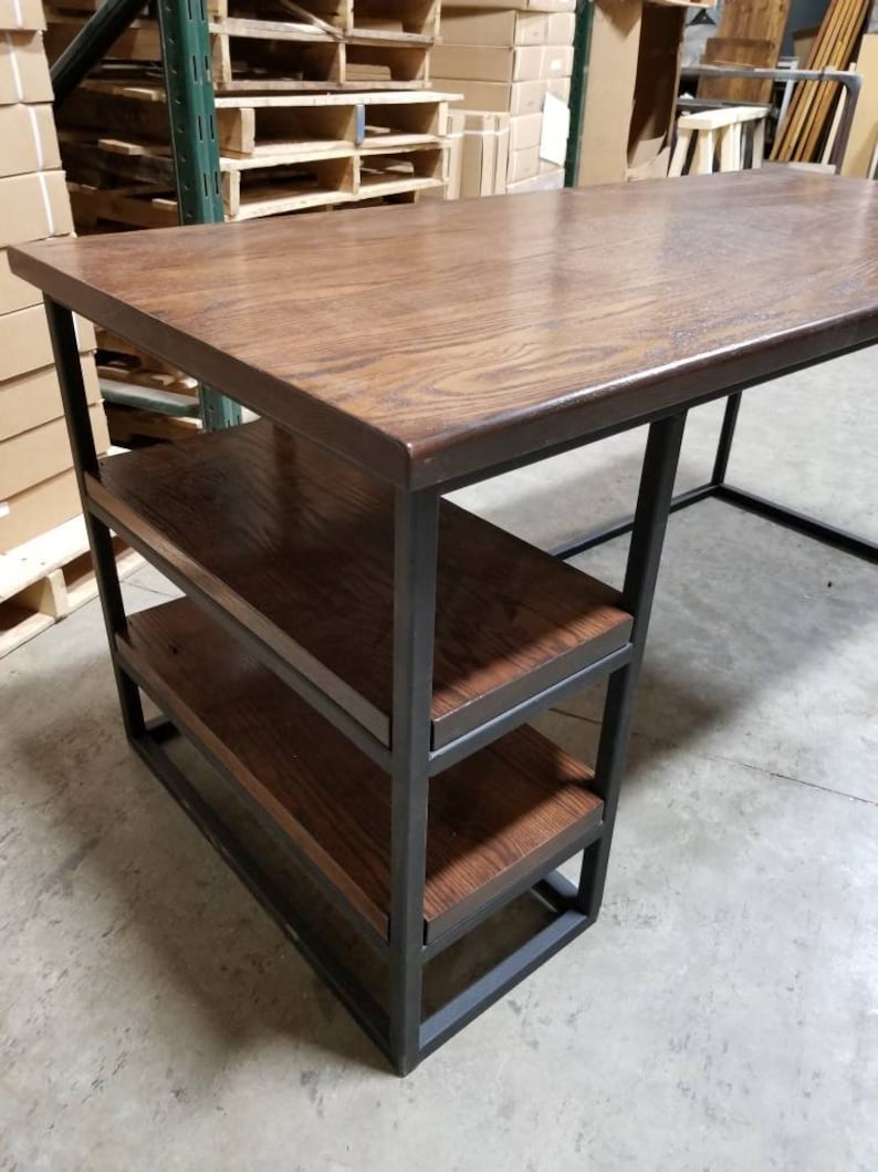 Welded Metal Industrial Desk FREE SHIPPING Loft Design - Etsy