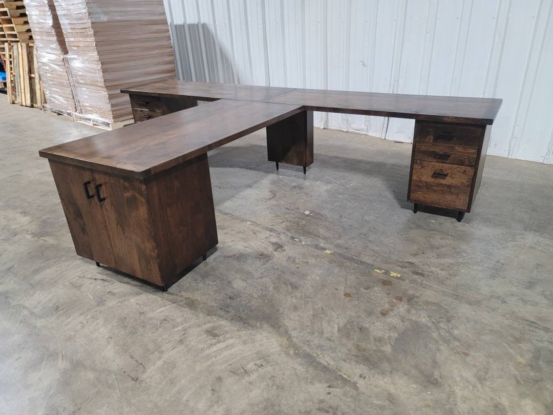 T-shaped Desk, Office Storage, Co-working Desk,2 Person, Double Desk ...