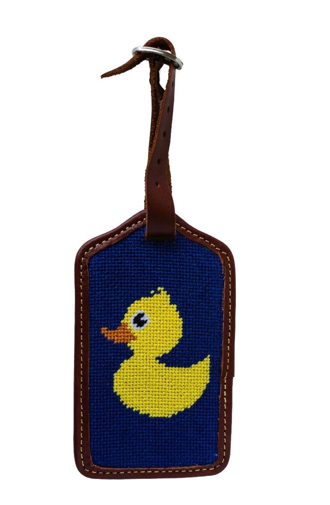Rubber Duck Needlepoint Luggage Tag - Etsy