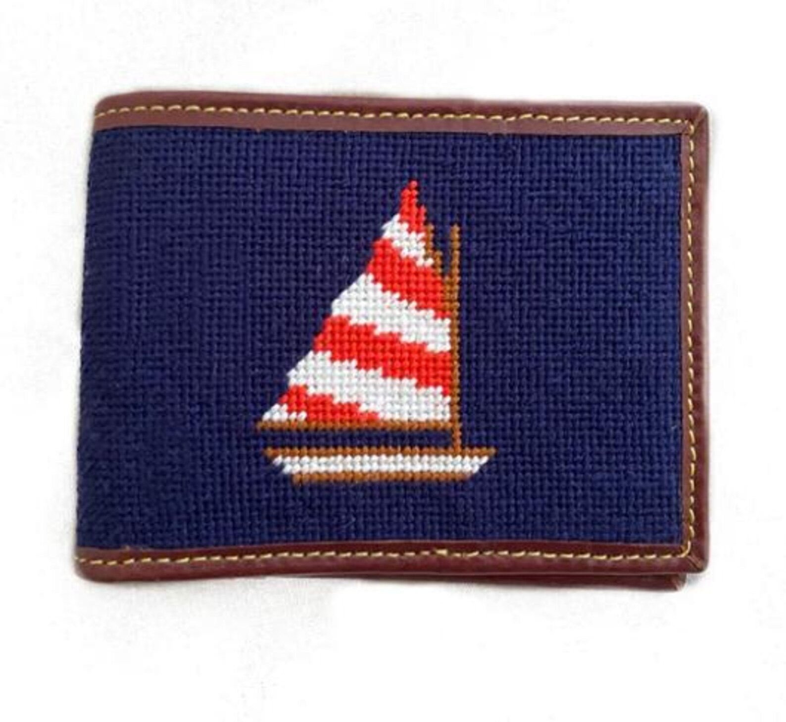Sailboat Needlepoint Wallet - Etsy