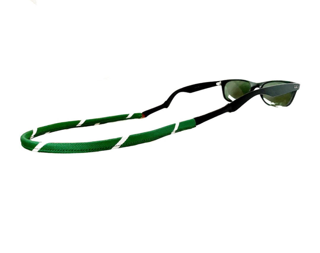 Green and White Silk Sunglass Straps - Etsy