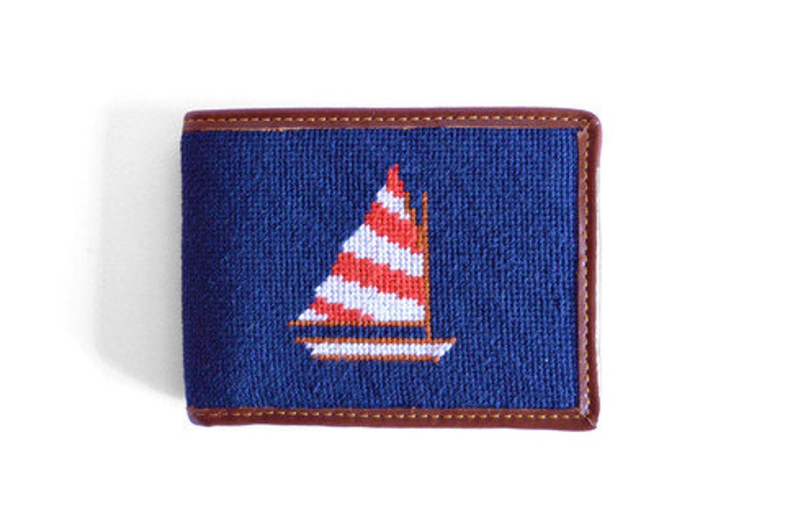 Sailboat Needlepoint Wallet - Etsy