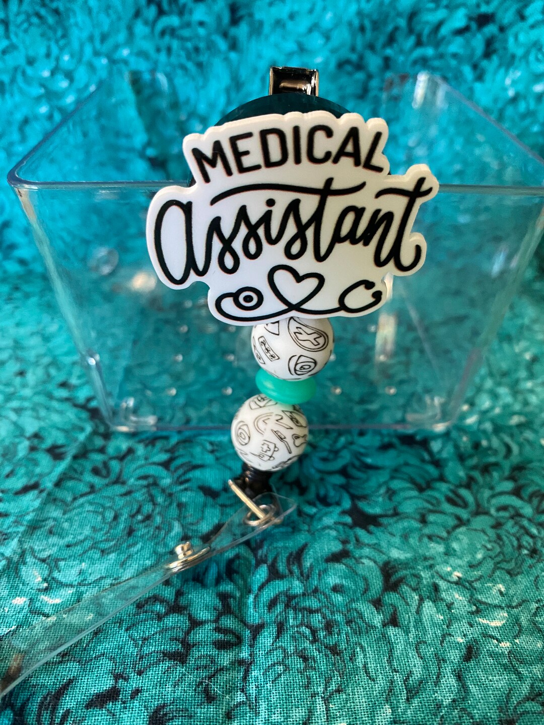 Medical Assistant clip Badge Reel - Etsy