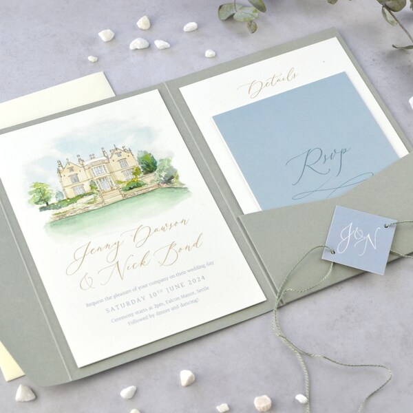 Pocketfold Invite - Etsy