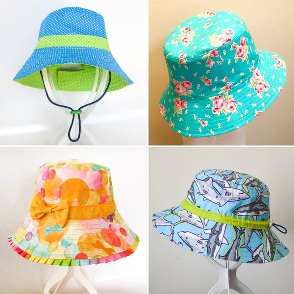 Kids Bucket Hat Sewing Pattern - Etsy