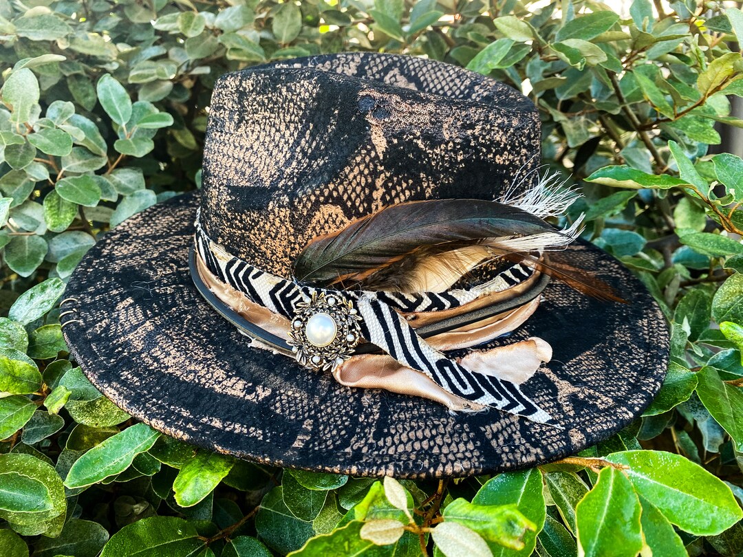 Smooth Talker Snake Fedora Hat - Etsy