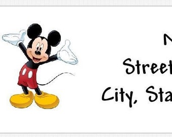 Mickey Mouse Address | Etsy