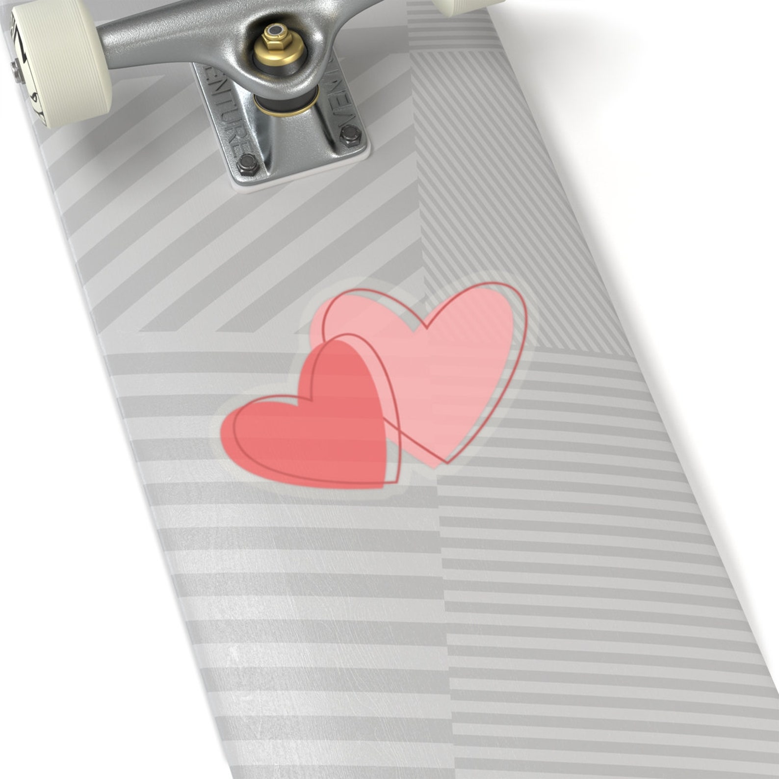 Double Heart Stickers - Etsy