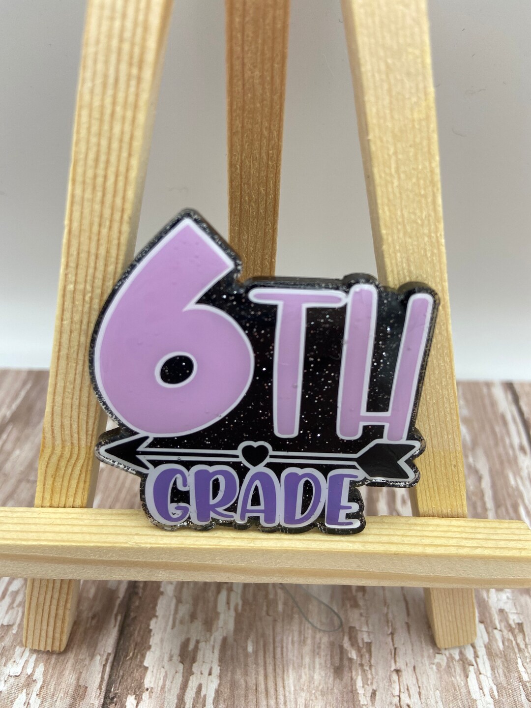 Glitter 6th Grade Badge Reel | Glitter Sixth Grade Badge Reel | Sixth ...