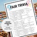 Fair Trivia Game | Fair Quiz (printable PDF Download) - Etsy