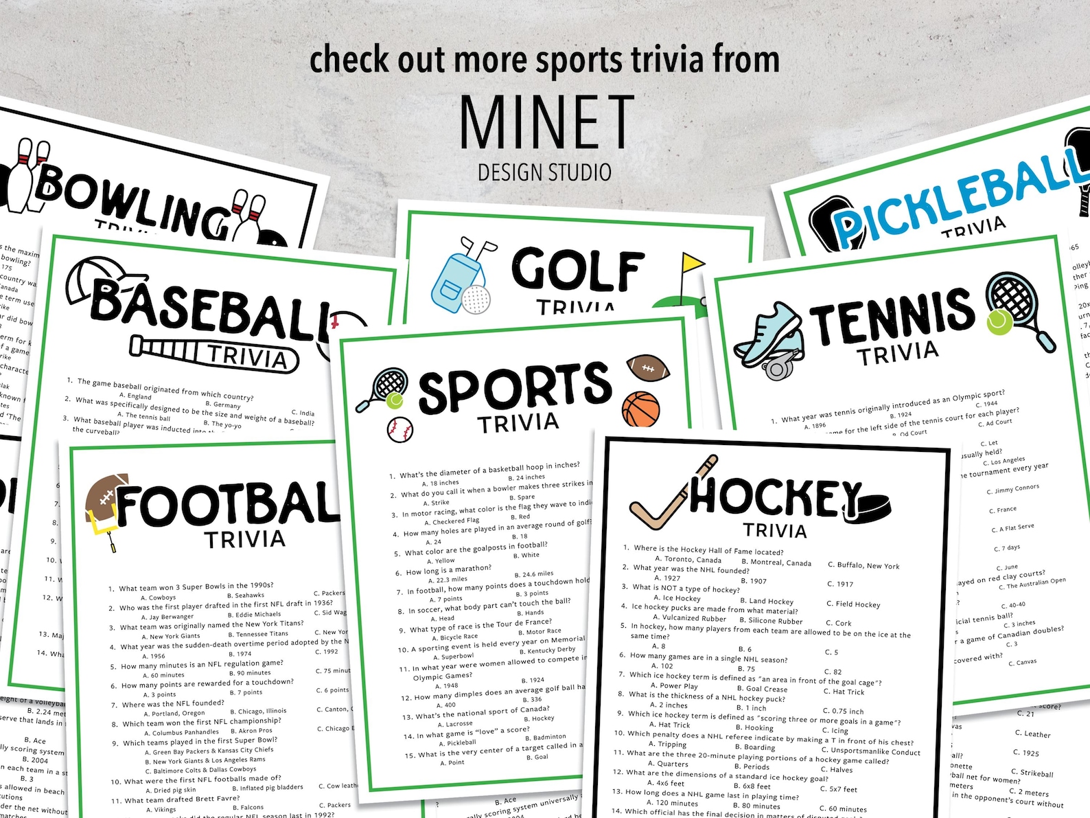Sports Trivia | Printable Sports Trivia Game | Sports Trivia Game ...