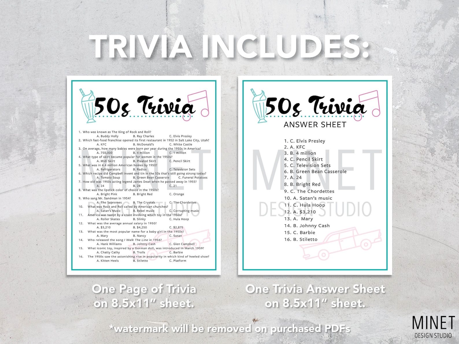 Decades Trivia Bundle Trivia Bundle Decades Trivia Game - Etsy