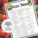 Pizza Trivia | Pizza Trivia Game | Printable Pizza Trivia | Pizza Party ...