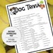 Dog Trivia | Dog Trivia Game | Printable Dog Trivia | Pets Trivia Game ...