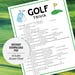 Golf Trivia | Printable Golf Trivia Game | Golf Trivia Game | Sports ...