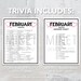 February Trivia | February Trivia Game | Printable February Trivia ...