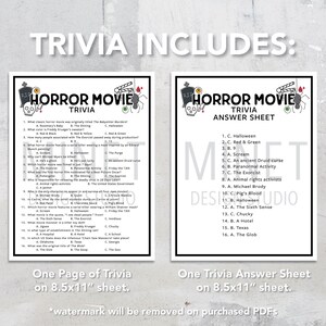 Horror Movie Trivia | Horror Movie Trivia Game | Printable Movie Trivia ...