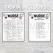 Nurse Trivia Nurse Trivia Game Printable Nurse Trivia Printable Trivia ...