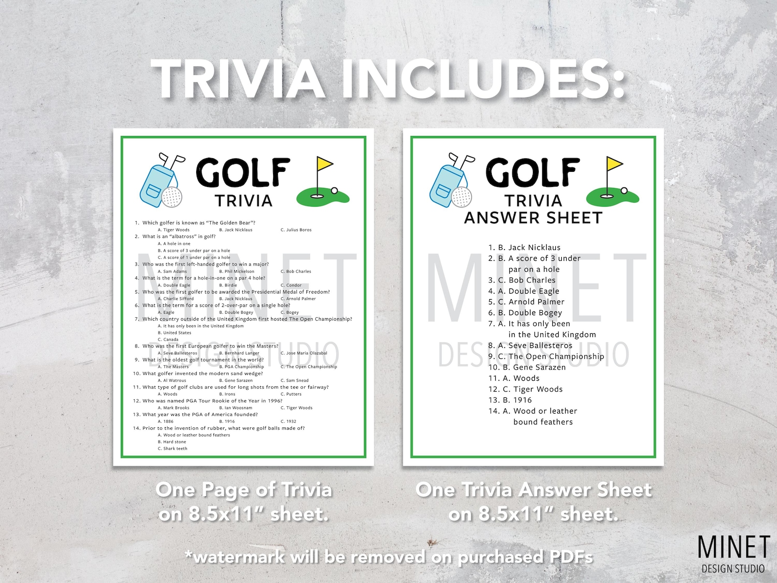 Golf Trivia | Printable Golf Trivia Game | Golf Trivia Game | Sports ...