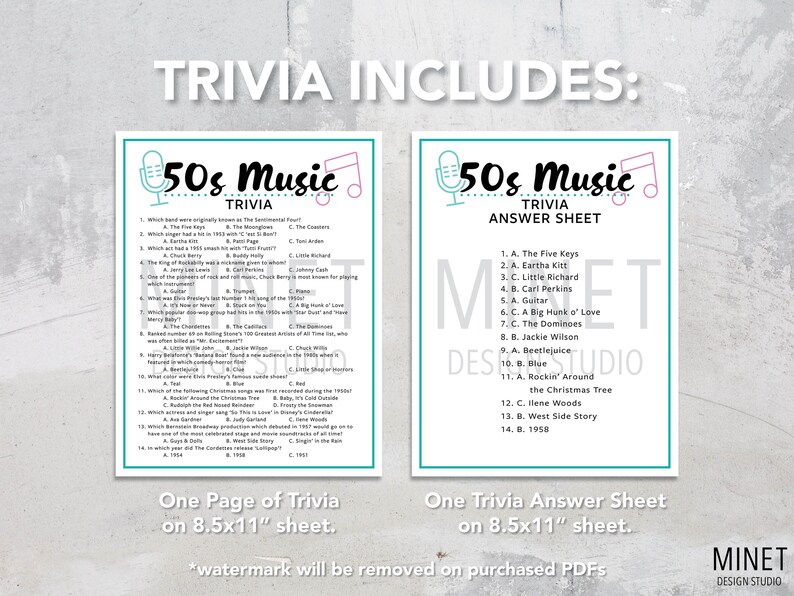 Decades Music Trivia Bundle | Trivia Bundle | Decades Music Trivia Game ...