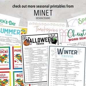 Halloween Trivia | Printable Halloween Trivia Activity Game | Holiday ...