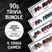 90s Trivia Bundle Trivia Bundle Decades Trivia Game Printable 1990s ...