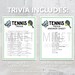 Tennis Trivia Game | Sports Quiz (printable PDF Download) - Etsy