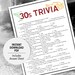 1930s Trivia Game | Printable Party Game (PDF Download) - Etsy