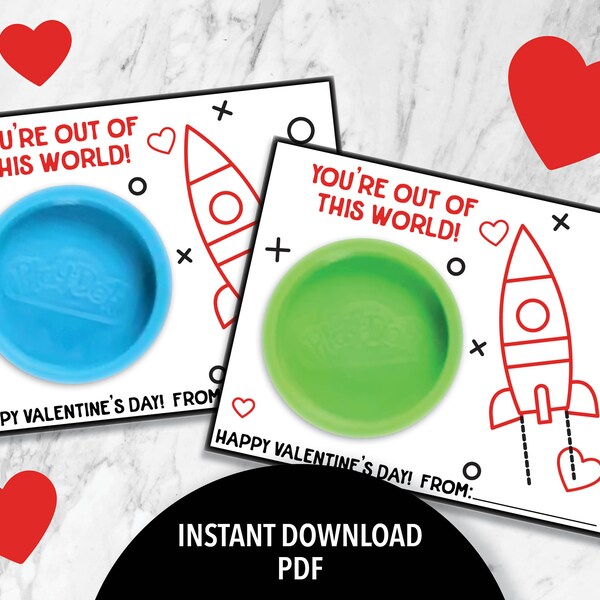 Space Valentine - Etsy