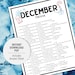 December Trivia | December Trivia Game | Printable December Trivia ...