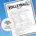 Volleyball Trivia | Printable Volleyball Trivia Game | Volleyball ...