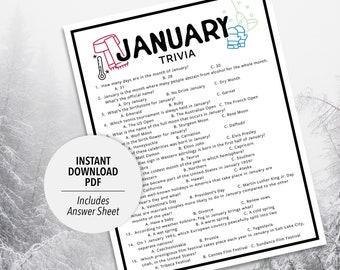 September Trivia Game | Month Quiz (printable PDF Download) - Etsy