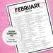 February Trivia | February Trivia Game | Printable February Trivia ...