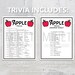 Apple Trivia | Apple Trivia Game | Printable Apple Trivia | Apple Tree ...