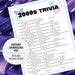2000s Trivia Game | 2000s Quiz (printable PDF Download) - Etsy