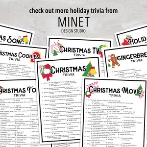 Christmas Food Trivia Game | Printable Holiday Activity (PDF Download ...