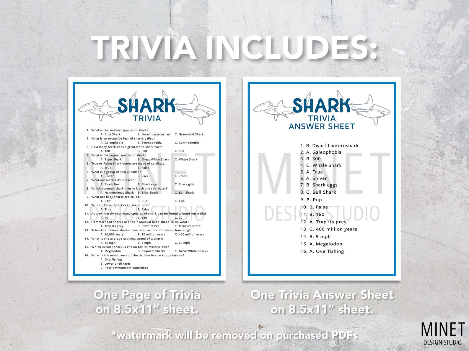 Shark Trivia | Shark Trivia Game | Printable Shark Trivia | Printable ...