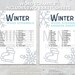 Winter Word Scramble | Winter Printable Activity Game | Word Scramble ...