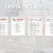 Decades Trivia Game Bundle | 1910s-2010s Trivia (printable PDF Download ...