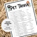 Pet Trivia | Pet Trivia Game | Printable Pet Trivia | Pets Trivia Game ...