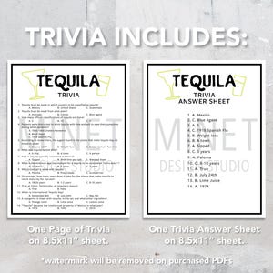 Tequila Trivia | Tequila Trivia Game | Printable Tequila Trivia ...