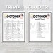 October Trivia | October Trivia Game | Printable October Trivia | Month ...