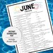 June Trivia | June Trivia Game | Printable June Trivia | Month Trivia ...